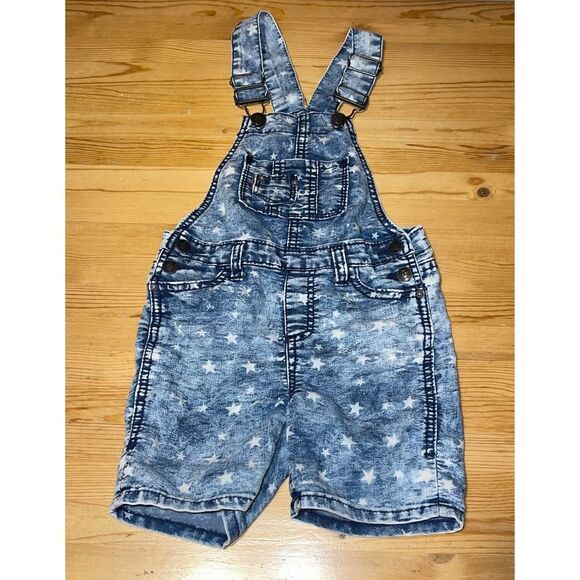 Vigoss | One Pieces | Vigossshort Overalls Blue Acid Washstars Girls ...